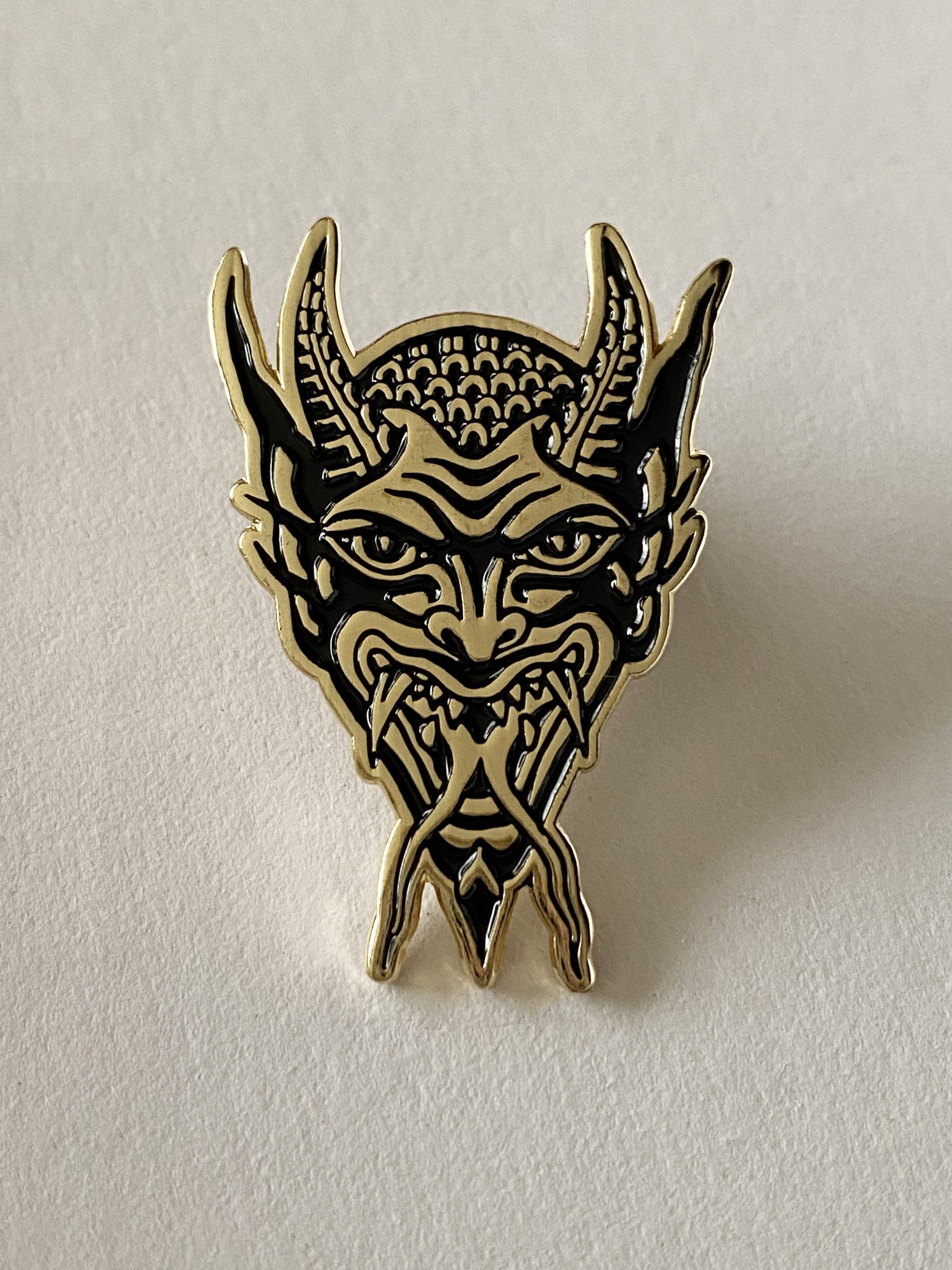 Devil Head Pin – Newtown Art Studio
